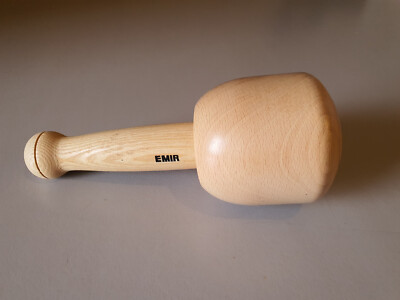 Emir solid beech wood carvers mallet, hardwood 90 mm. Made in Britain ...