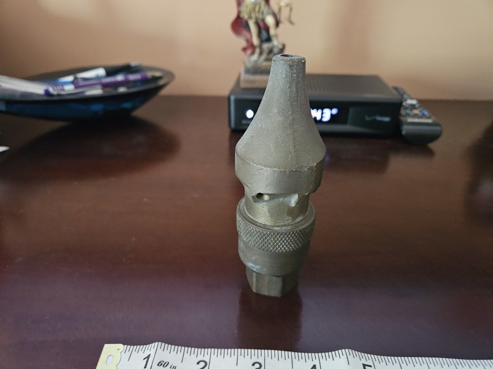 ANTIQUE A.J. COLEMAN CHICAGO BRASS ROTATING CELLAR BASEMENT FIRE NOZZLE ...