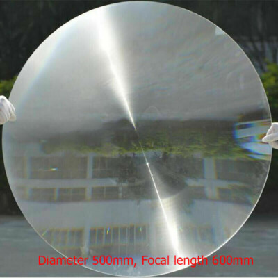 500mm Round Optical PMMA Fresnel Lens DIY Projector Solar Condensor ...