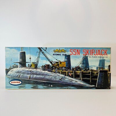 SSN Skipjack Atomic Submarine 1962 Aurora USA Vintage Navy Military ...