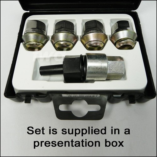 4x ALLOY WHEEL LOCKING NUTS WITH CAPTIVE WASHERS - FORDS (M12X1.5 ...