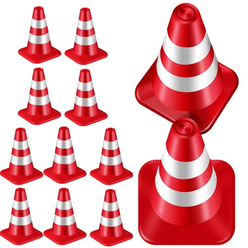 12Pcs Durable Mini Traffic Cones Educational Toys for Learning Play | eBay