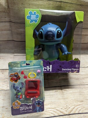 DISNEY STITCH COMBO - DANCING FIGURE & Surf & Sun Playset New in Box ...