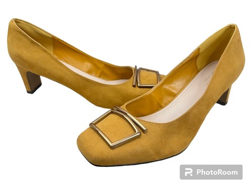 Carvela Kurt Geiger Heels Women 11 Suede Shoes Pumps Gold Yellow Fairy ...