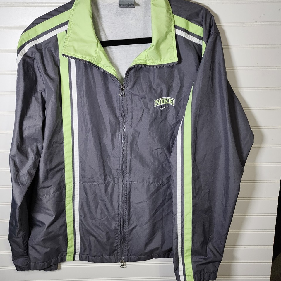 Vintage Nike Women's Plus Size Windbreaker Green Gray Tracksuit Warm Size 20/22 | eBay