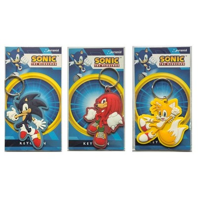 Sonic the Hedgehog Keychains Knuckles Tails Keyrings Key Rings Bag Tags ...