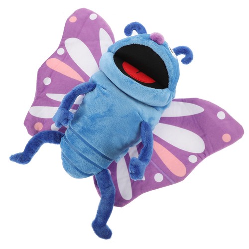 Plush Hand Puppet Stuffed Cartoon Butterfly Doll Hand Puppet Plaything ...
