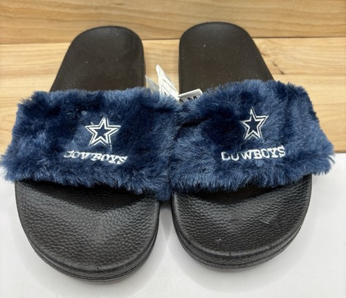 NFL FOCO Women’s Dallas Cowboys Slides Sandals Flip Flops Size Medium 7 ...