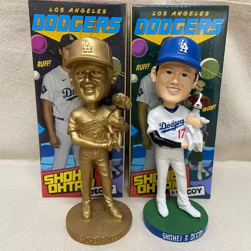 Shohei Otani & decoy Ohtani & Dekopin Bobblehead Gold and normal set ...