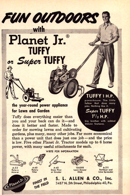 Planet Jr. Tuffy Garden Power Tools Philadelphia PA Vintage Print Ad ...