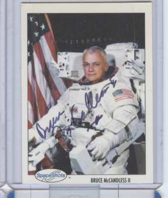 ***BRUCE McCANDLESS AUTOGRAPHED SPACE SHOTS CARD | eBay