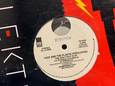 YAZZ AND THE PLASTIC POPULATION THE ONLY WAY IS UP 12" 1988 ELEKTRA ...