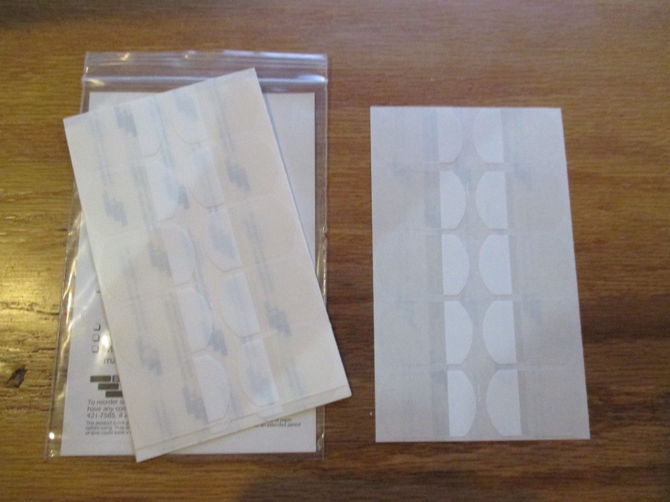 50 White Tab-N-Dex Removable tabs with removable adhesive durable ...