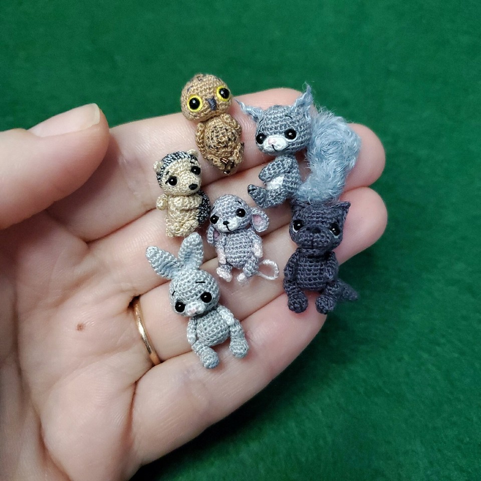 Custom Tiny micro Animal Figurine. Dollhouse miniature. Doll pet ...