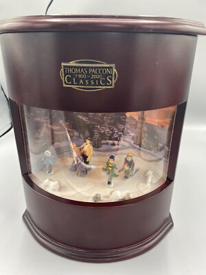 Thomas Pacconi 1900-2000 Classics Light Up Animated Christmas Music Box ...