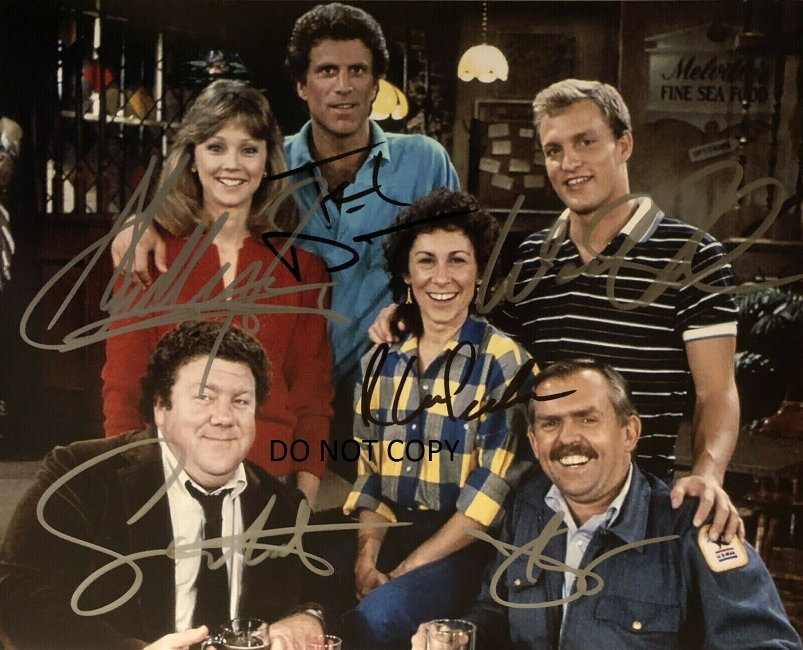 CHEERS - FULL CAST Autographed Signed 8x10 Reprint Photo Ted Danson ...