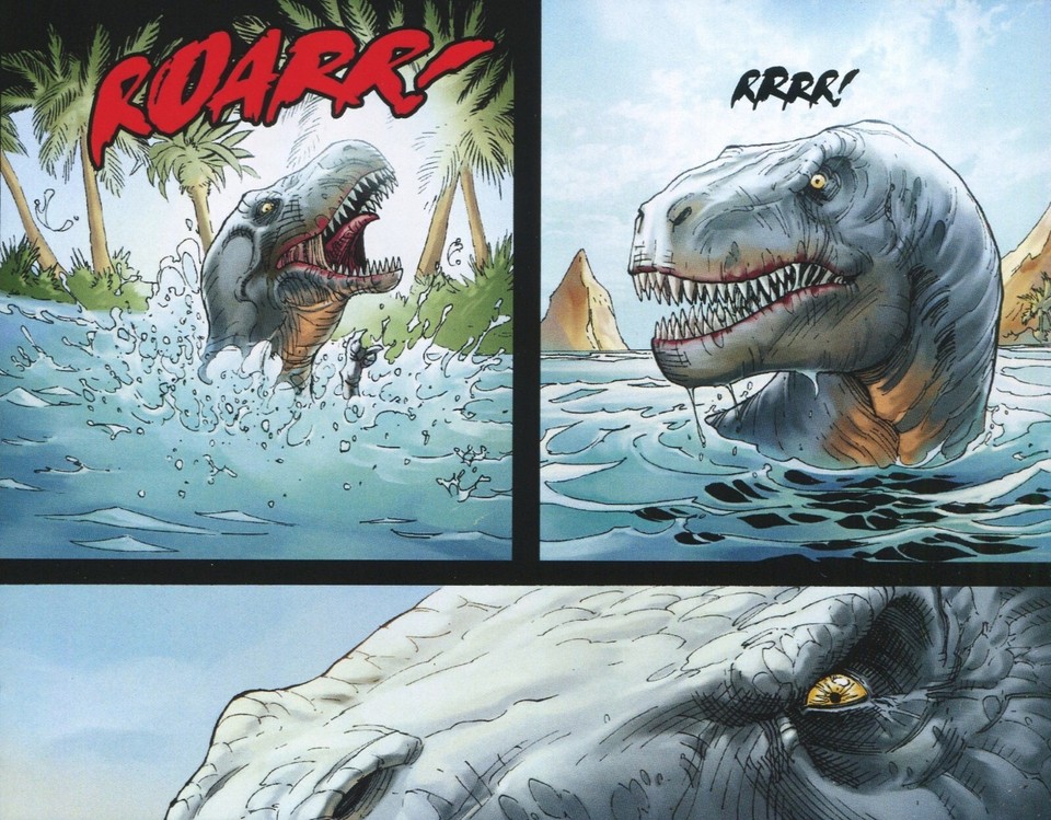Meg Comic Rare Megalodon Shark Movie Comic Like Jaws Atoll HookJaw ...