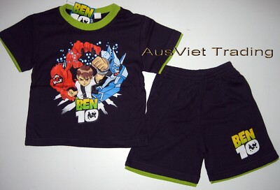 Ben Ten 10 BNWT Tshirt boys Summer Pyjamas cotton top t-shirt shorts ...