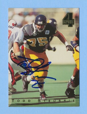 Todd Steussie Signed/Autographed 1994 Classic 4-Sport Card #69 ...