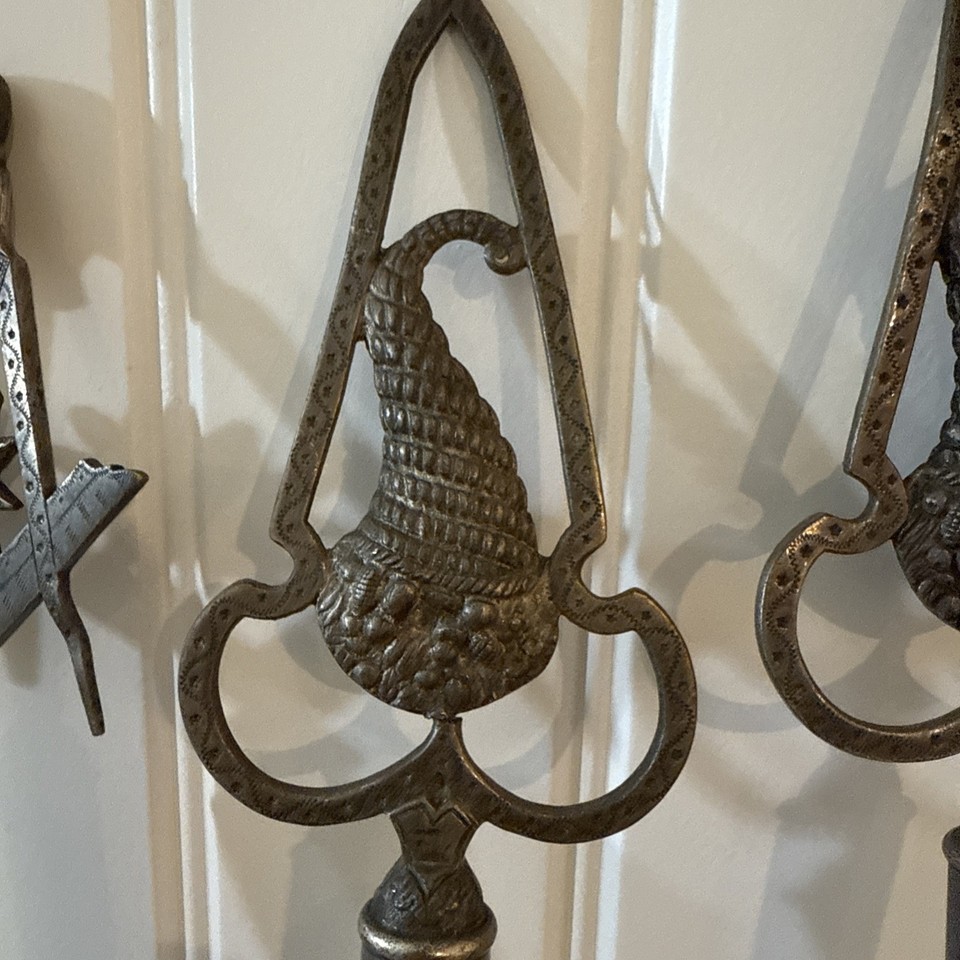 Antique c.1860 Masonic Ceremonial Deacon Rod Staff Silver Plated ...