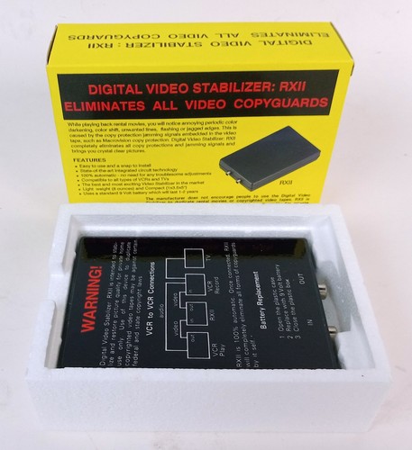 RXII Digital Video Stabilizer VHS Automatic Copy Guard Remover VCR 9V ...