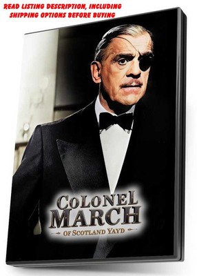 COLONEL MARCH OF SCOTLAND YARD COMPLETE RESTORED 26 EPISODE DVD BORIS ...