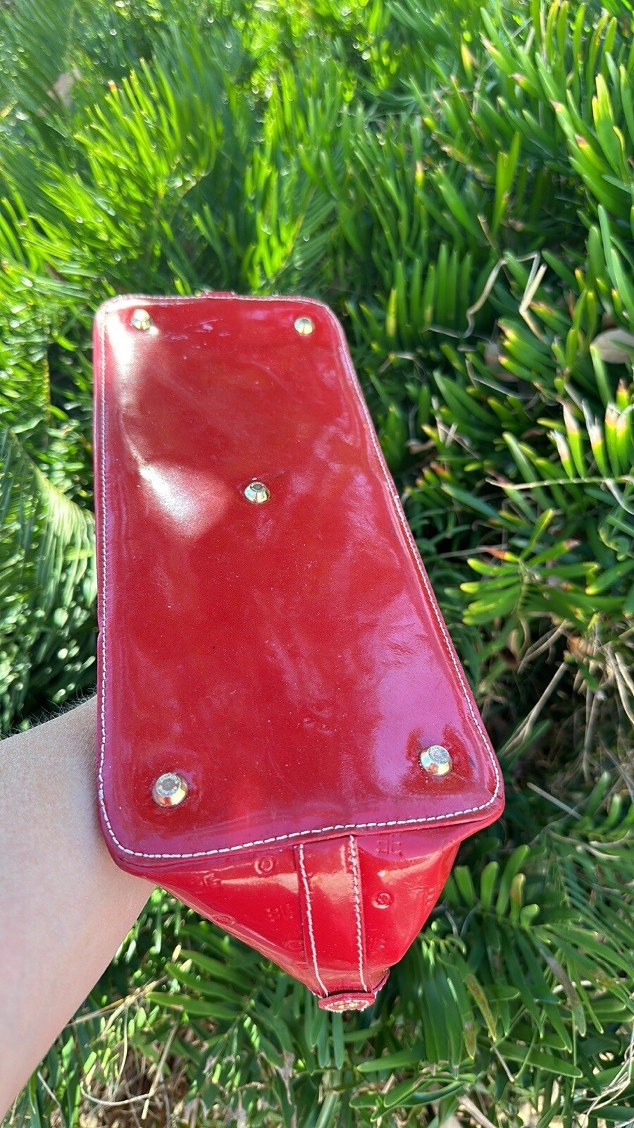 Arcadia red patent leather purse | eBay