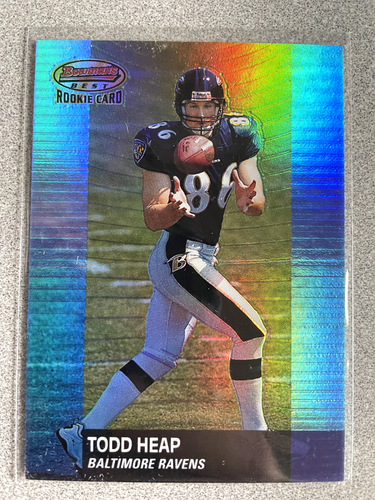 2001 Bowman's Best Todd Heap Rookie Card /1499 #136 Baltimore Ravens | eBay
