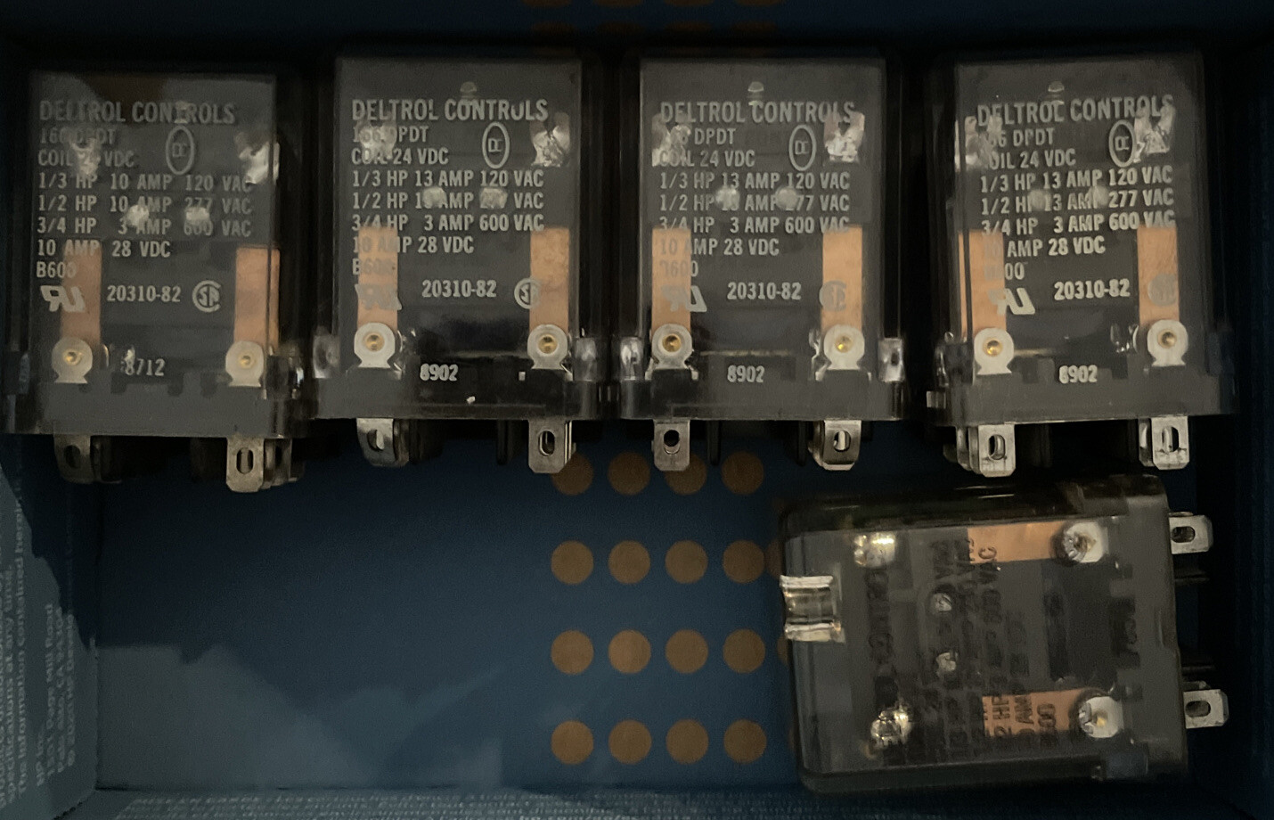 Deltrol Controls 20310-82 Relay 166 DFD1 24VDC 10A NOS - Set Of 4 | eBay