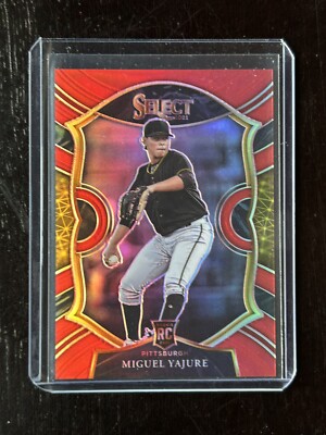 2021 Panini Select Miguel Yajure #32 Red Prizm /199 Rookie RC ...