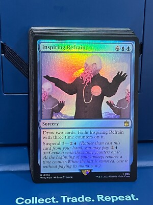 MTG Dr. Who Inspiring Refrain Foil Rare NM/M WHO | eBay