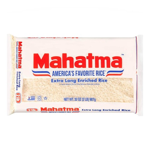 Mahatma Extra-Long-Grain Rice 2-Pound Rice Bag, Gluten-Free and Non-GMO ...