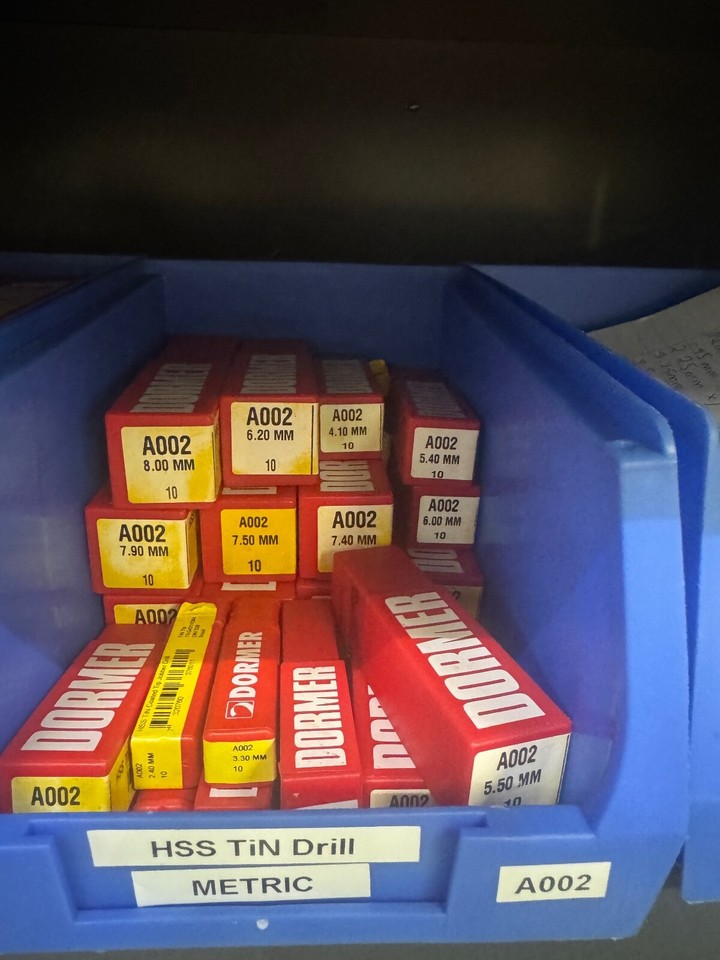 DORMER A002 HSS TiN Coated TIP Jobber Drills - Metric, Imperial, HSS ...