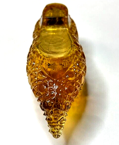 Antique- Bryce Bros, Extra Mini, Amber, Glass Slipper, Cane Pattern ...