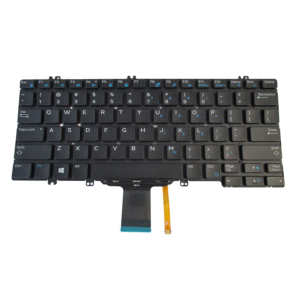 GENUINE DELL LATITUDE 7280 7390 2-IN-1 LAPTOP BACKLIT KEYBOARD 0NPN8 ...