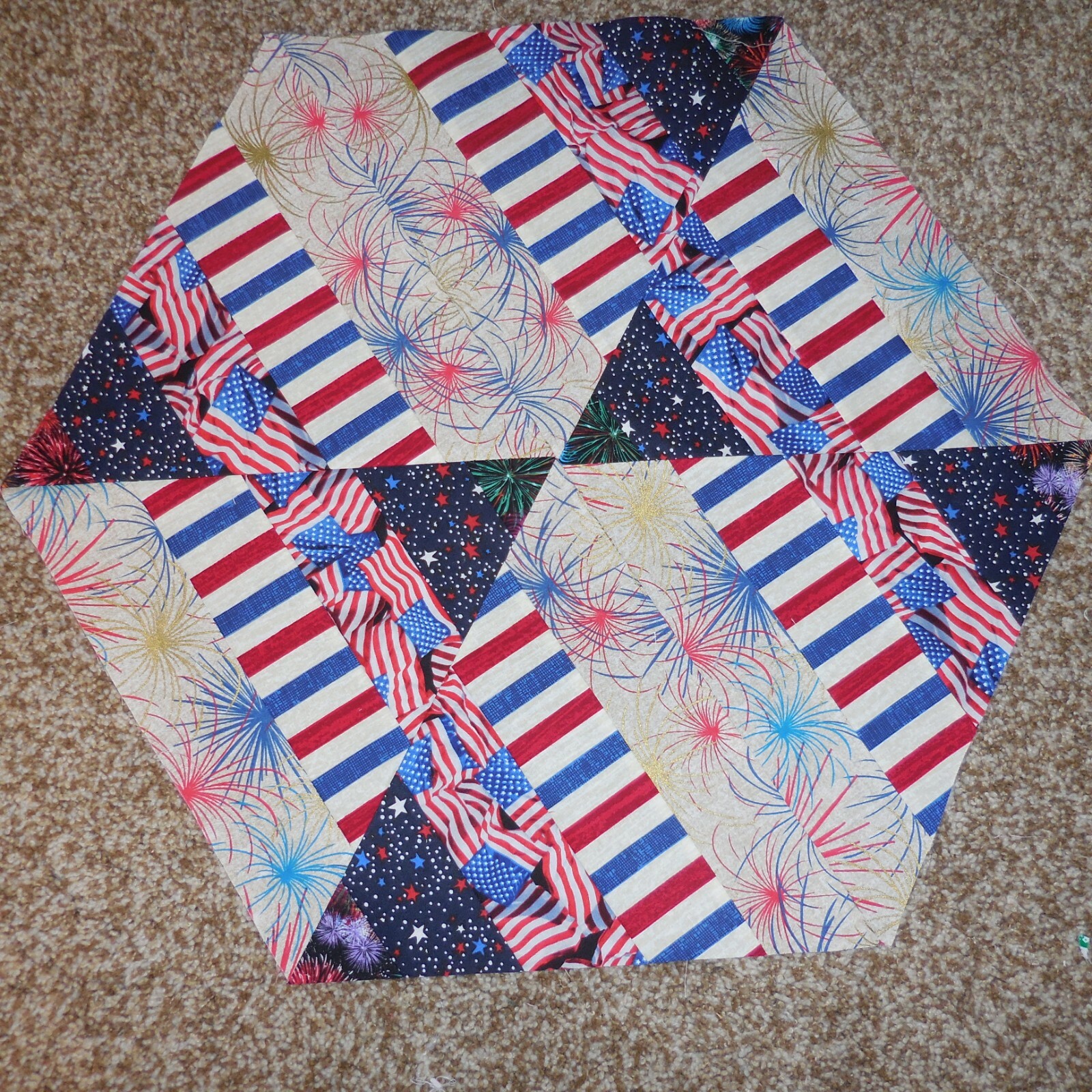 HANDMADE PATRIOTIC TABLE TOPPER ONE OF A KIND | eBay