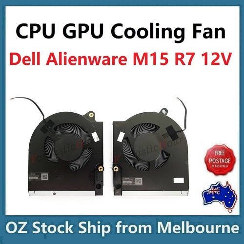 Genuine CPU GPU Cooling Fan For DELL Alienware M15 R7 Left Right 12V ...