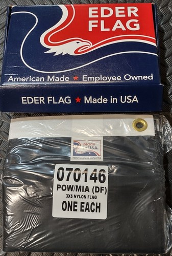 New 3x5 Pow/MIA Nylon flag By Eder Flag Co. #070146 | eBay