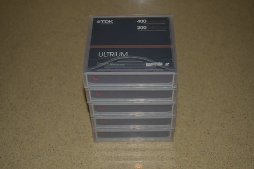 TDK LTO ULTRIUM 2 200/400GB 400GB DATA CARTRIDGES LOT OF 5 NEW (B2 ...