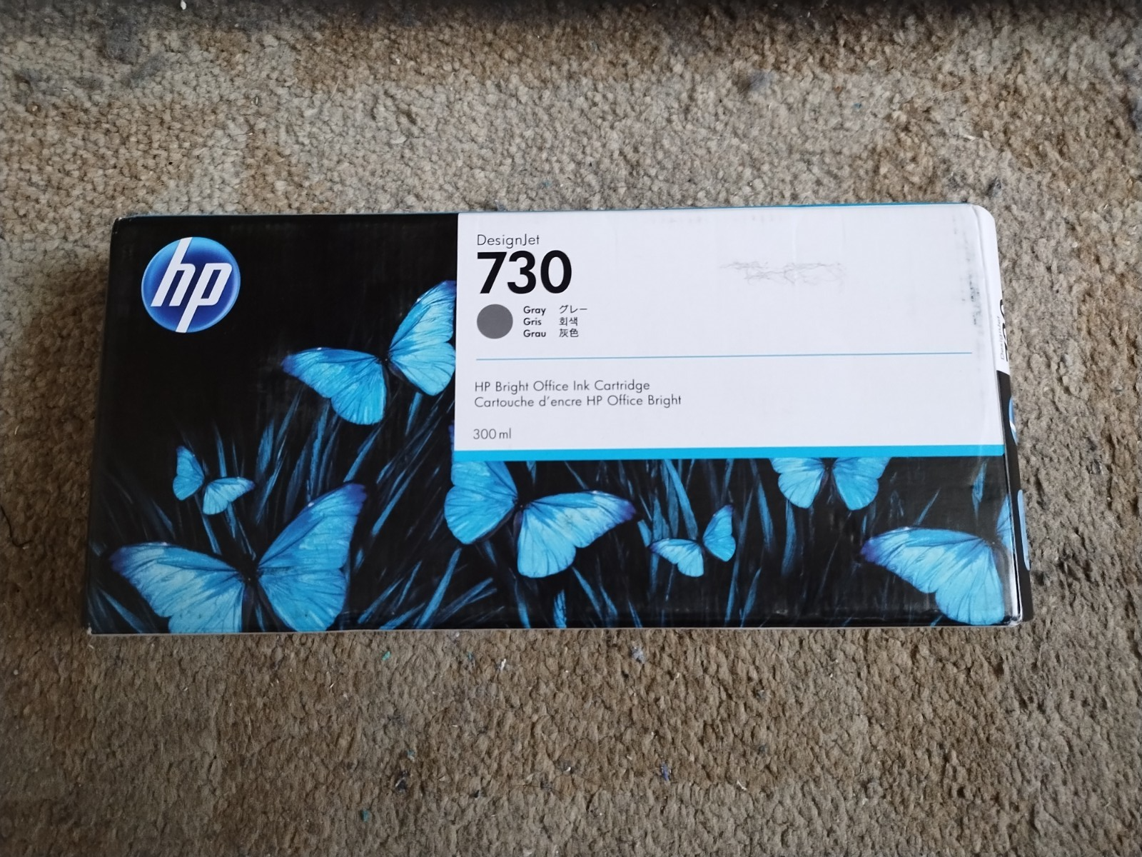 2025 Genuine HP 730 Gray 300ml Cartridge P2V72A DesignJet T1600 T1700 ...