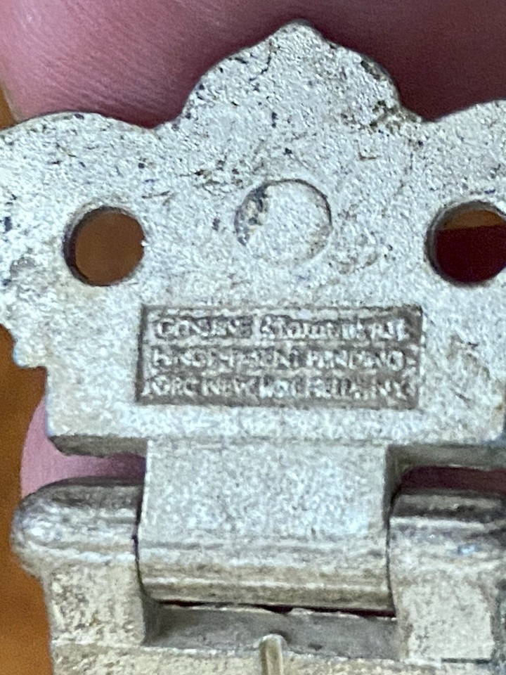 Antique Ice Box Hinges Victorian Ornate Filigree Door Cabinet Hardware ...