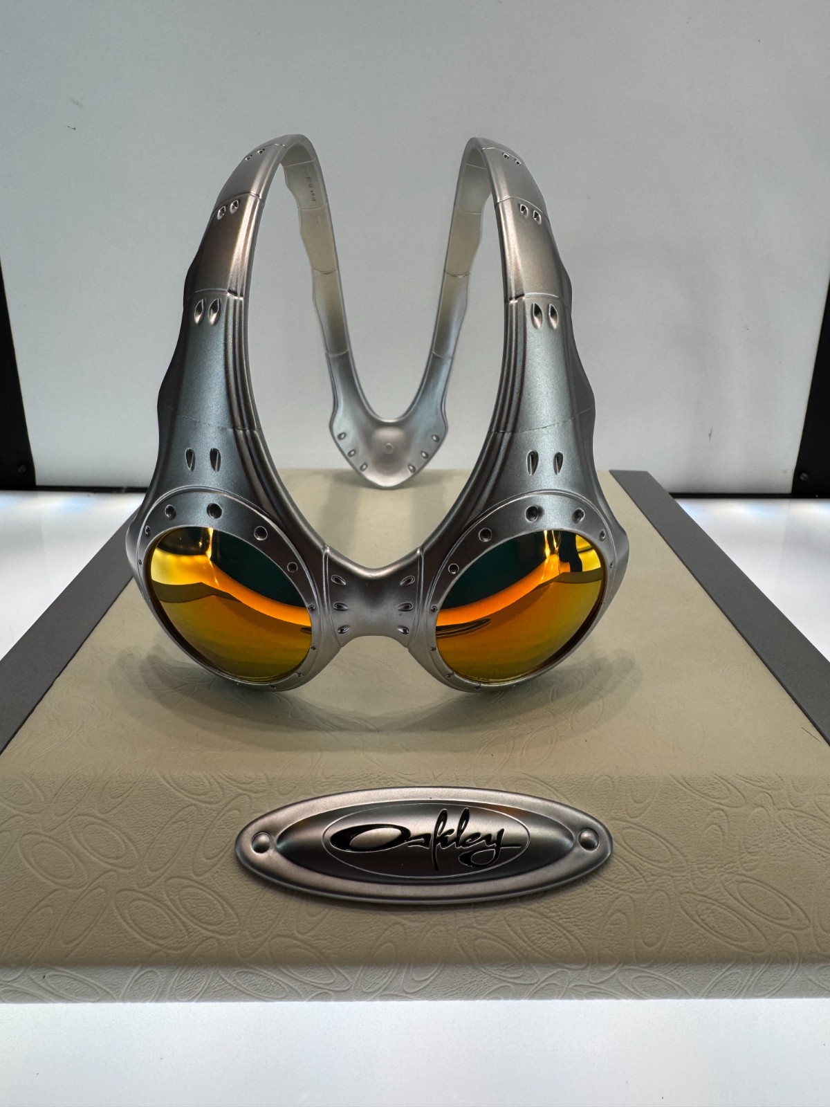 Oakley Over The Top Style Sunglasses – FDM Aluminum Silver Frame -Fire ...