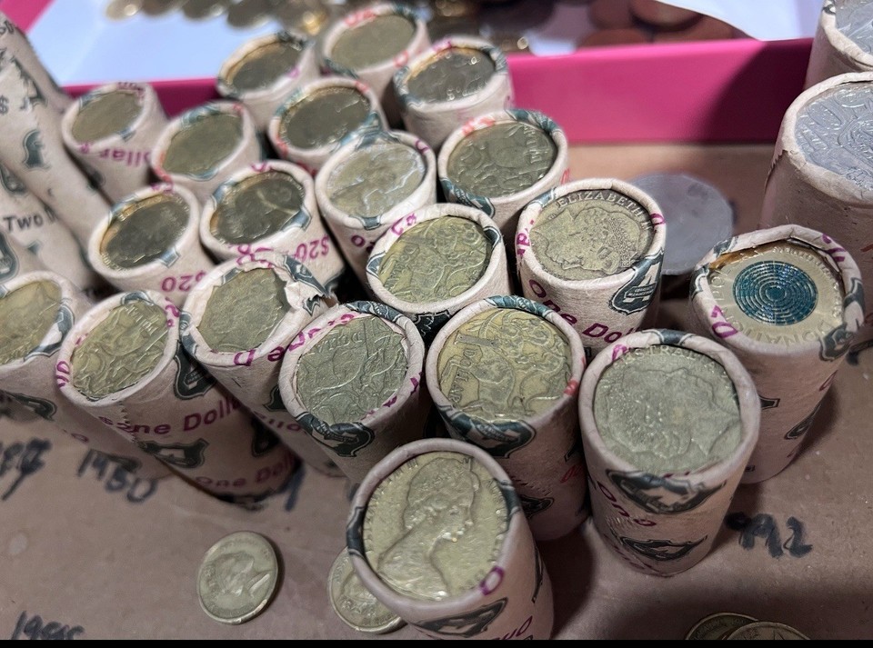 bundle sale 2X $1 Coin Roll Mixed Coins Circulated.chances Of Getting ...