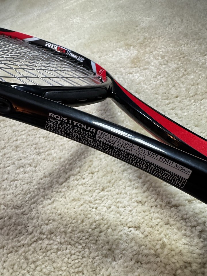 Yonex RQiS 1 Tour 95 - Tennis Racket (4 3/8) - Excellent Condition!! | eBay