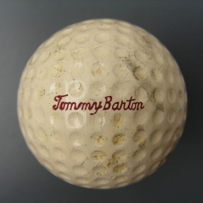 Tommy Barton Signature Golf Ball Scarce Early Ball 289 | eBay