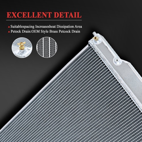 3 Rows Radiator For 1994~2002 01 Dodge Ram 2500 3500 Pickup 5.9L Diesel ...