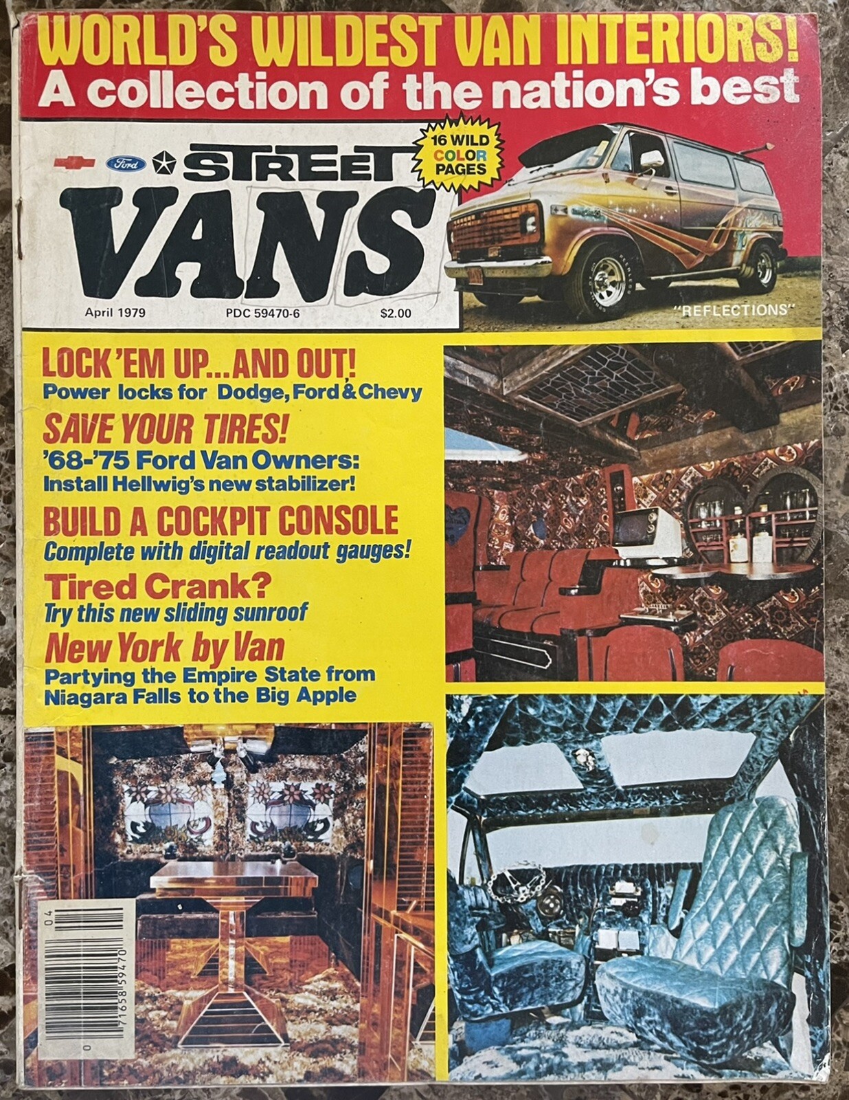 STREET VANS Custom Van Magazine April 79 Chevy Dodge Ford GMC Vanning ...
