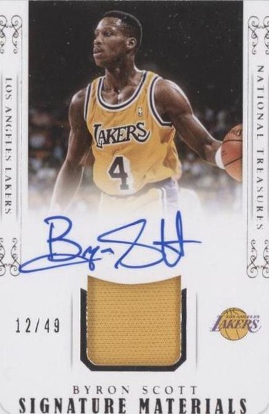 2014-15 Panini National Treasures - Signature Materials #SM-BS Byron ...