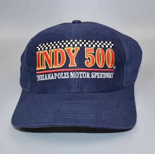 Indy 500 Indianapolis Motor Speedway Vintage Logo Athletic Strapback ...