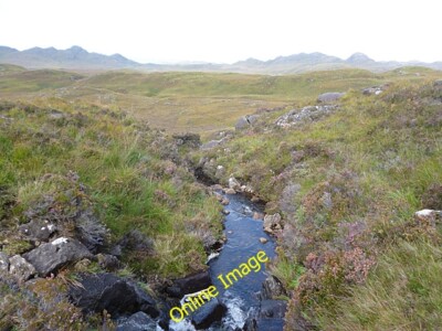 Photo 6x4 Allt Mu00c3u00a0m a' Ghaill Achnaha/NM4668 Looking down the ...